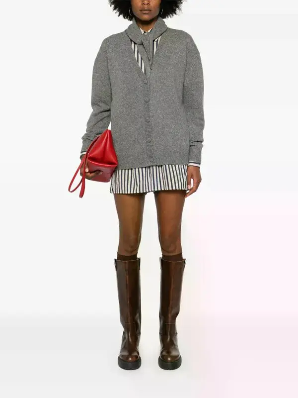Plan C Ribbed-knit Cardigan