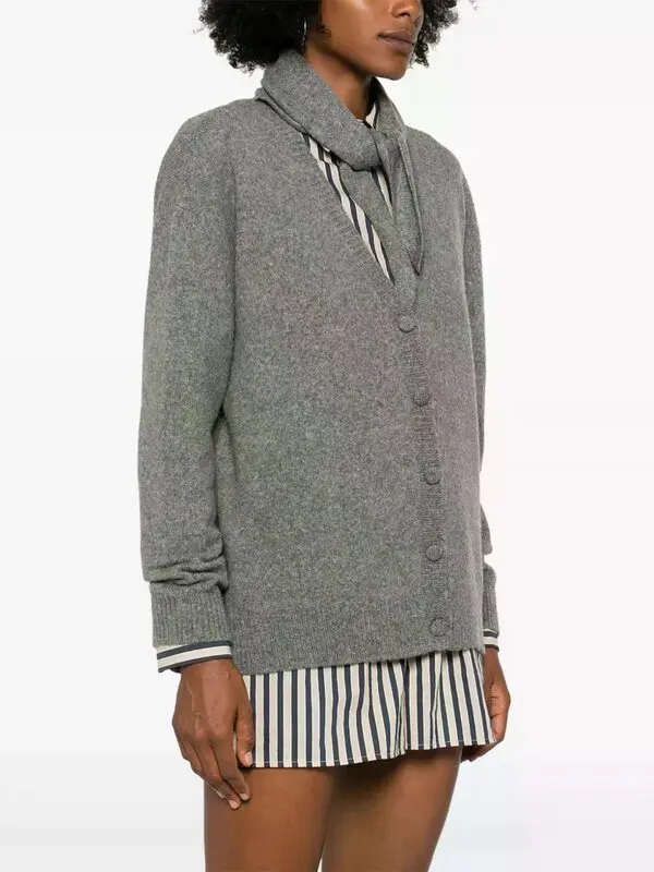 Plan C Ribbed-knit Cardigan