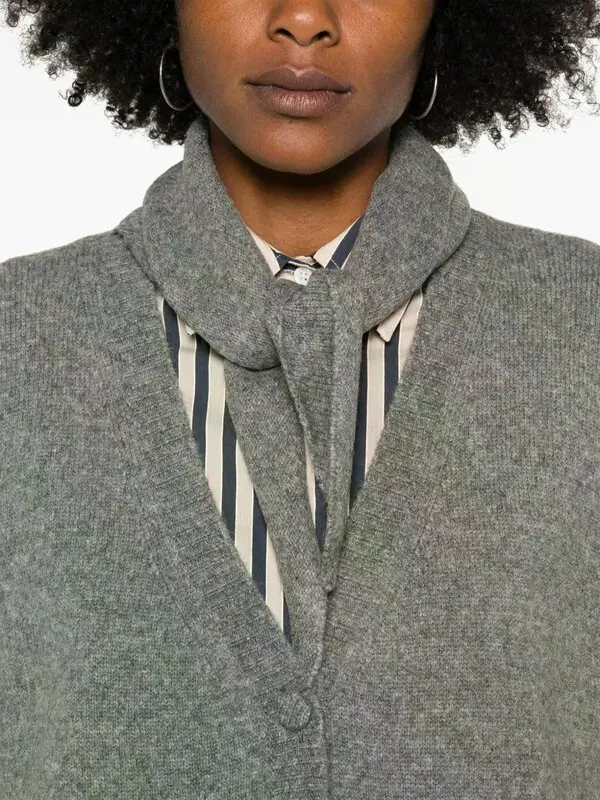 Plan C Ribbed-knit Cardigan