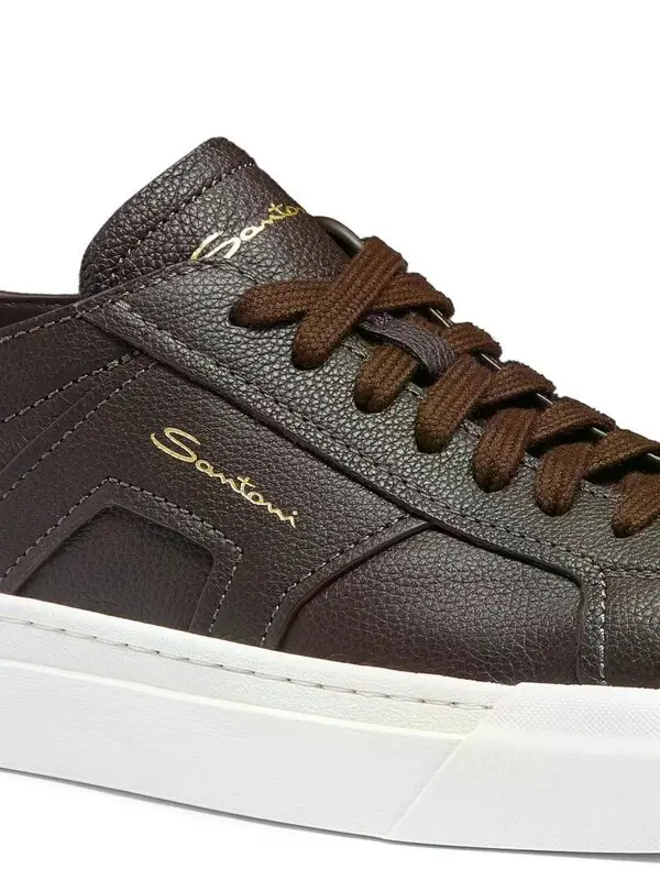 Santoni Double Buckle Sneakers
