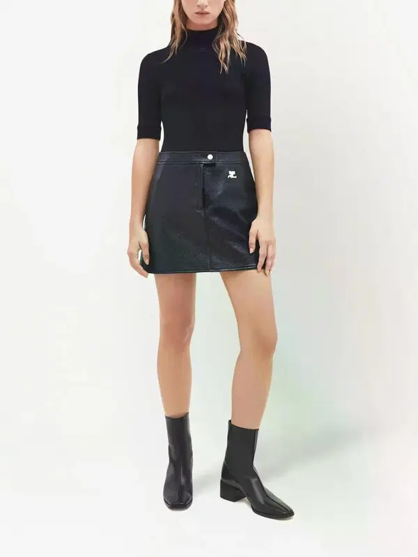 COURREGES Reedition Vinyl Skirt - Blue