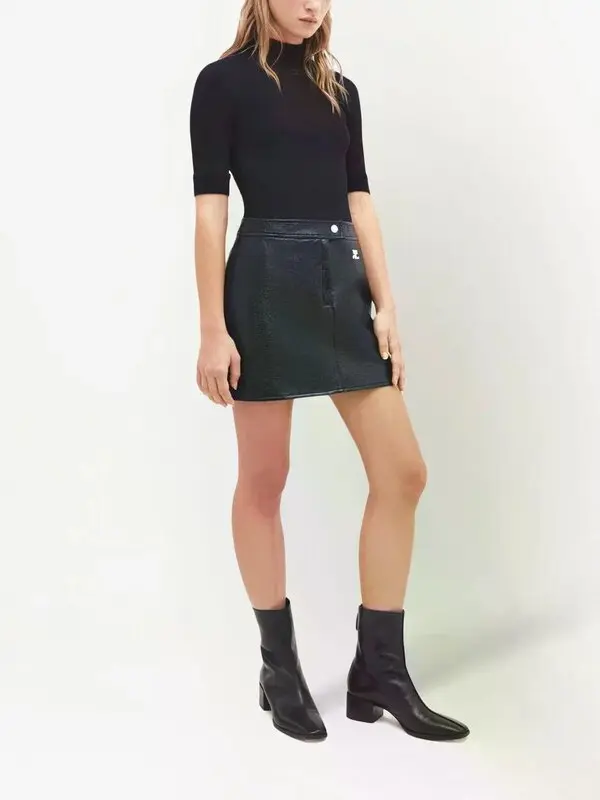 COURREGES Reedition Vinyl Skirt - Blue