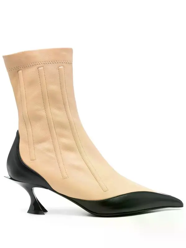 MUGLER 55mm Fang Ankle Boots