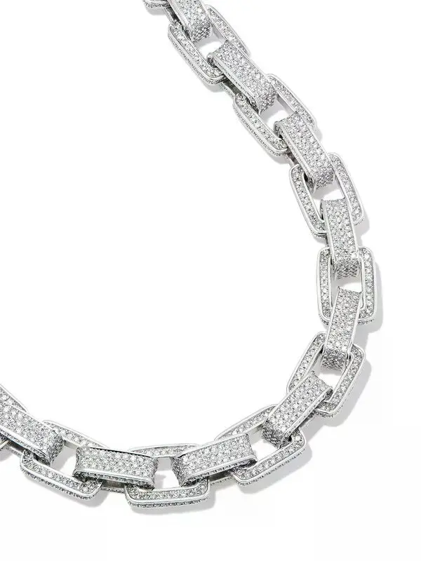 Shay 18k White Gold Diamond Chain-link Bracelet