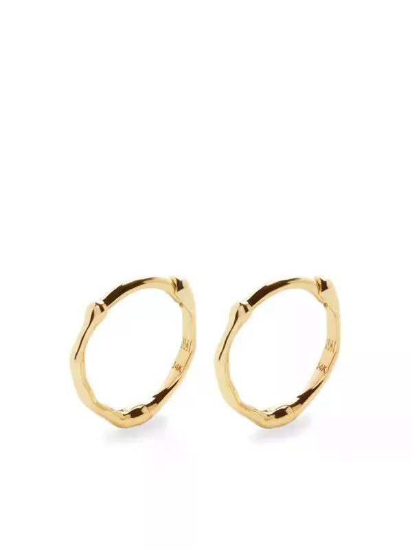 Monica Vinader 14kt Yellow Mini Siren Muse Hoop Earrings - Gold