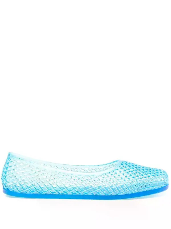 ANCIENT GREEK SANDALS Translucent Ballet Flats - Blue