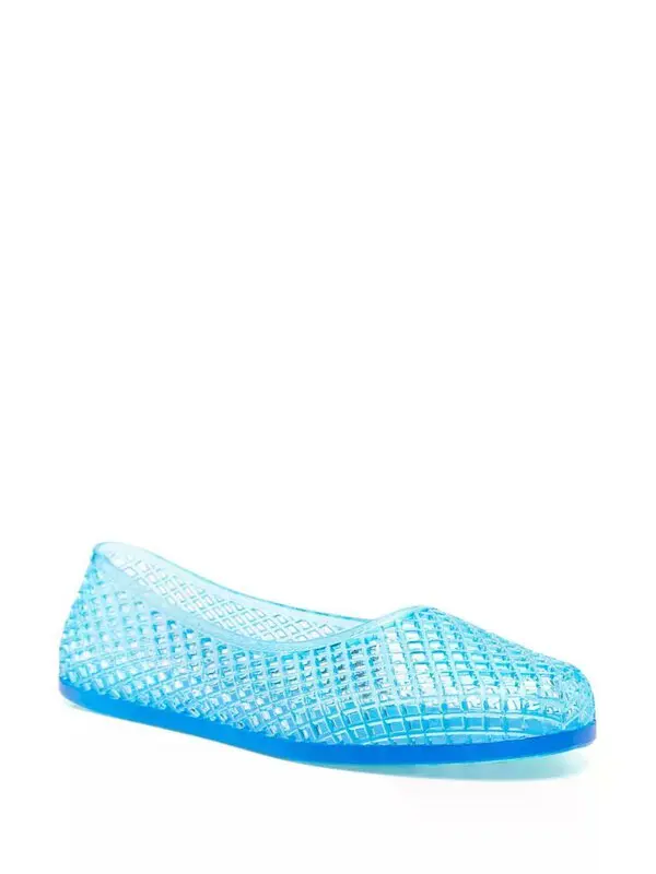 ANCIENT GREEK SANDALS Translucent Ballet Flats - Blue