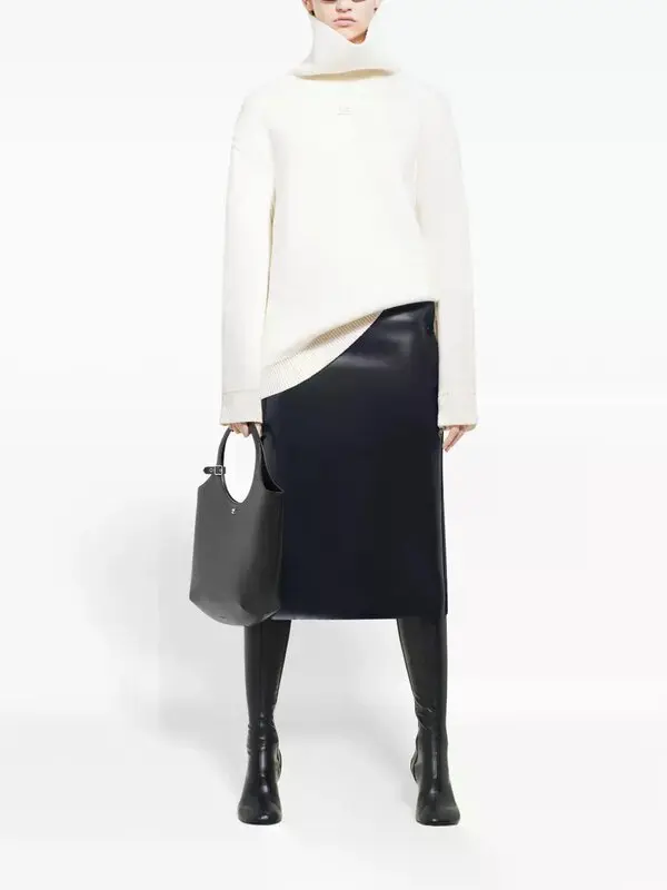 COURREGES Oversized Mock-neck Sweater