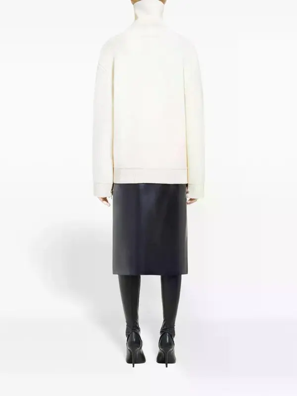COURREGES Oversized Mock-neck Sweater