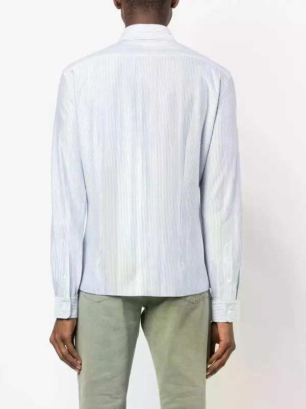 Brunello Cucinelli Candy-stripe Long-sleeve Shirt
