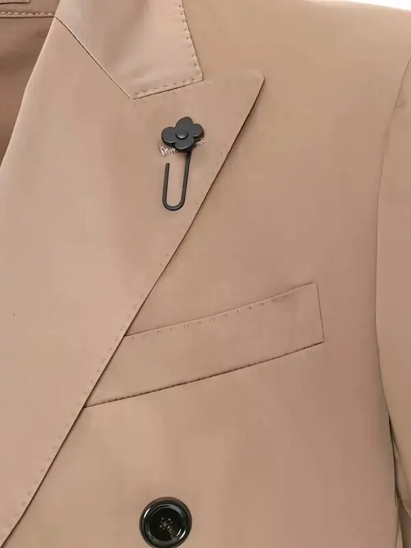 LARDINI Double-breasted Blazer - Neutrals