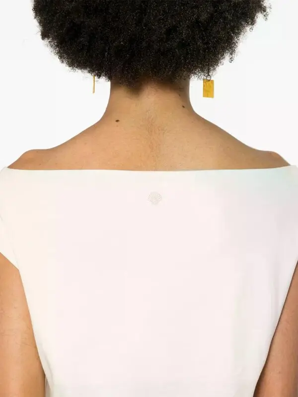 Loulou De Saison Martial Cotton Midi Dress