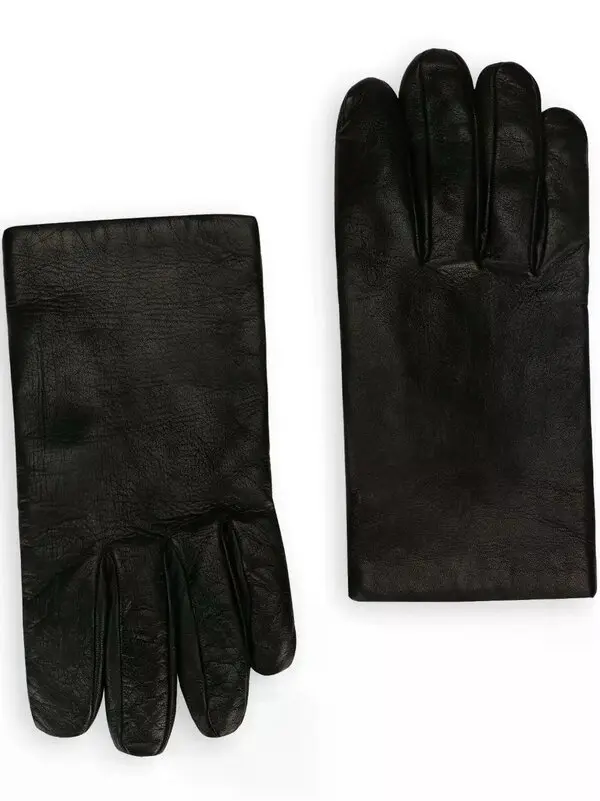 Dolce & Gabbana Full-finger Nappa Leather Gloves - Black