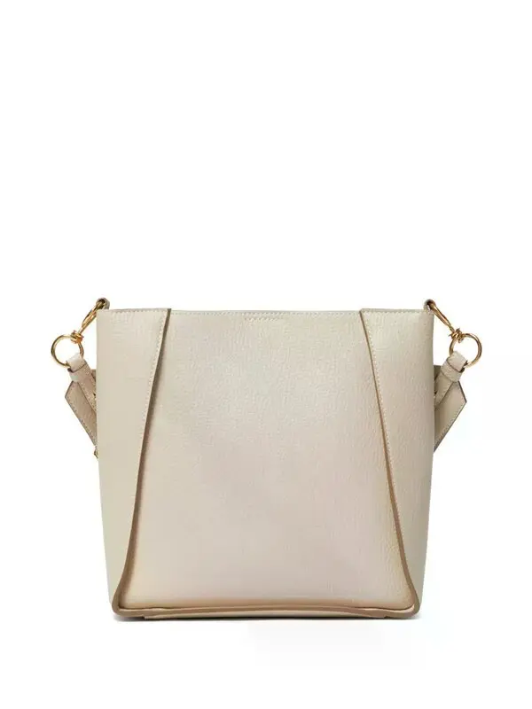 Stella McCartney Logo Vegan Leather Shoulder Bag - Neutrals