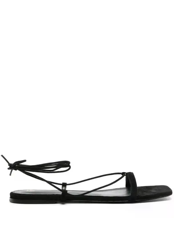 TOTEME Tie-fastening Suede Sandals