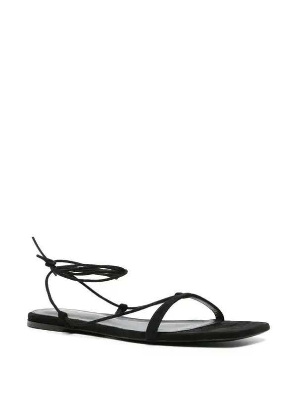 TOTEME Tie-fastening Suede Sandals