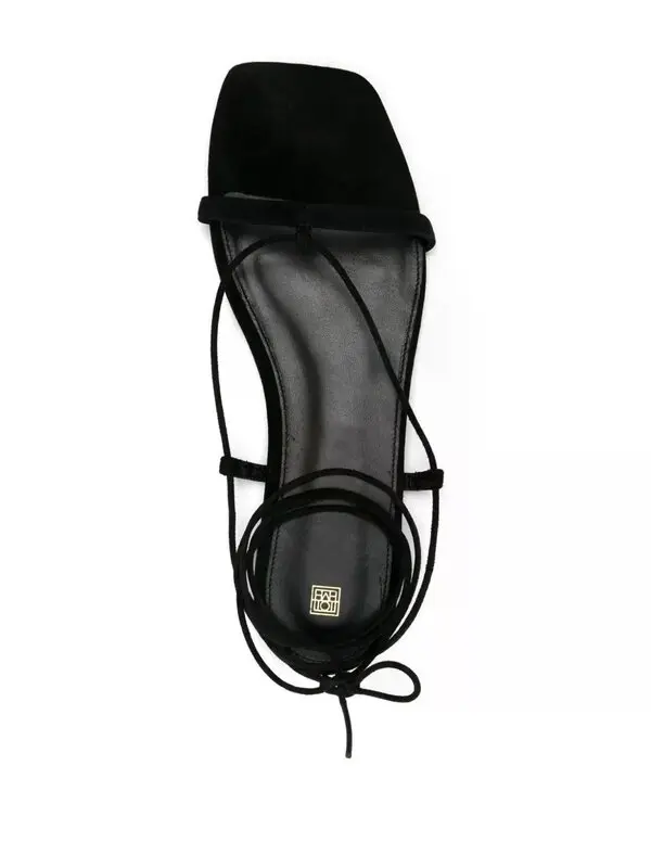 TOTEME Tie-fastening Suede Sandals