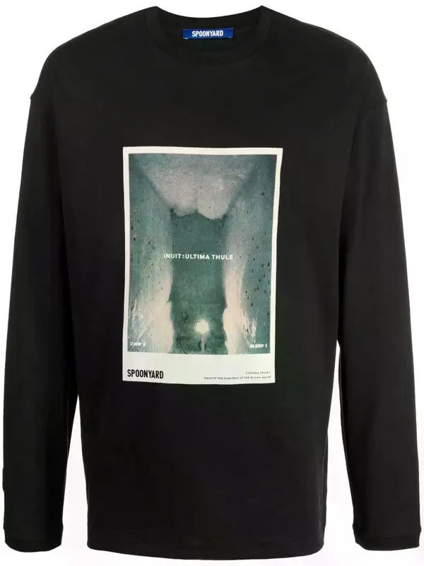 SPOONYARD Inuit Ultima Thule Cotton T-shirt - Black
