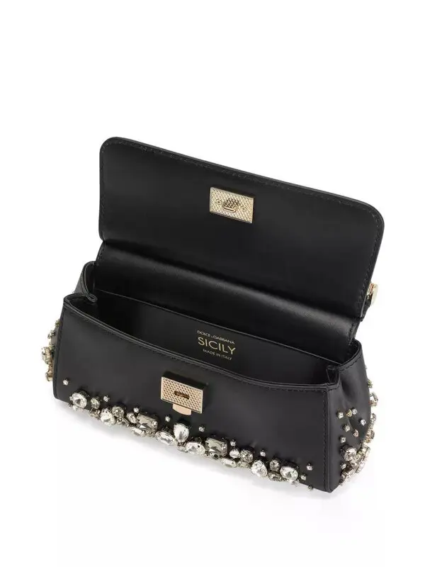 Dolce & Gabbana Small Sicily Handbag - Black