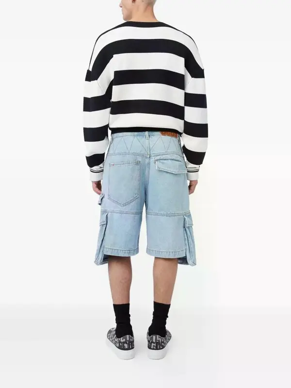 Gcds Denim Cargo Shorts