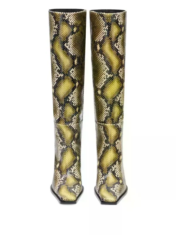 Roberto Cavalli Knee-high Sculpted Heel Boots