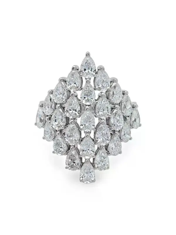 JEWELS AFICIONADO 18kt White Gold Diamond Ring - Silver