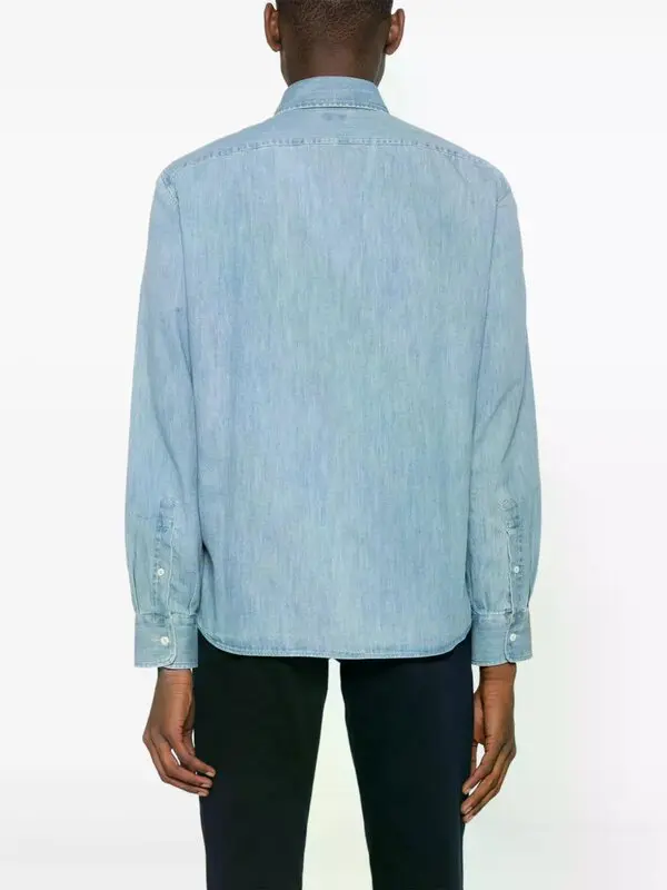 Brunello Cucinelli Spread-collar Denim Shirt
