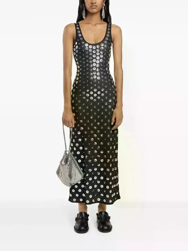 Rabanne Embroidered Long Dress