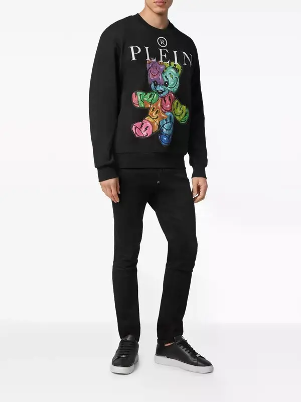 Philipp Plein Teddy Bear-print Cotton Sweatshirt