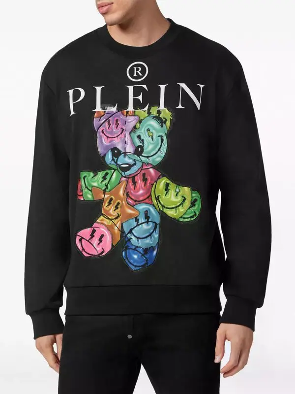 Philipp Plein Teddy Bear-print Cotton Sweatshirt