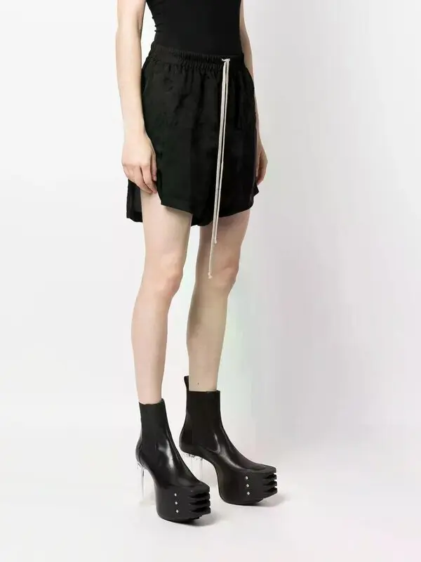 Rick Owens Drawstring Satin Shorts
