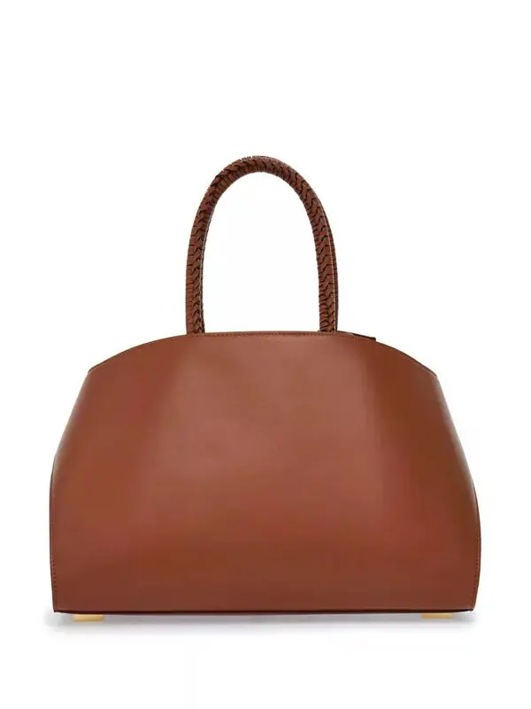 FERRAGAMO The Hug Small Leather Tote Bag - Brown