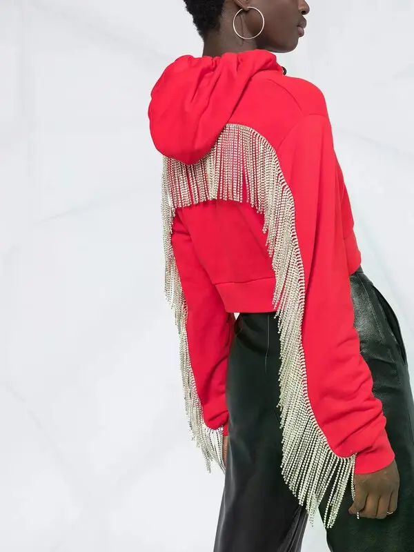 Philipp Plein Crystal-fringe Hoodie