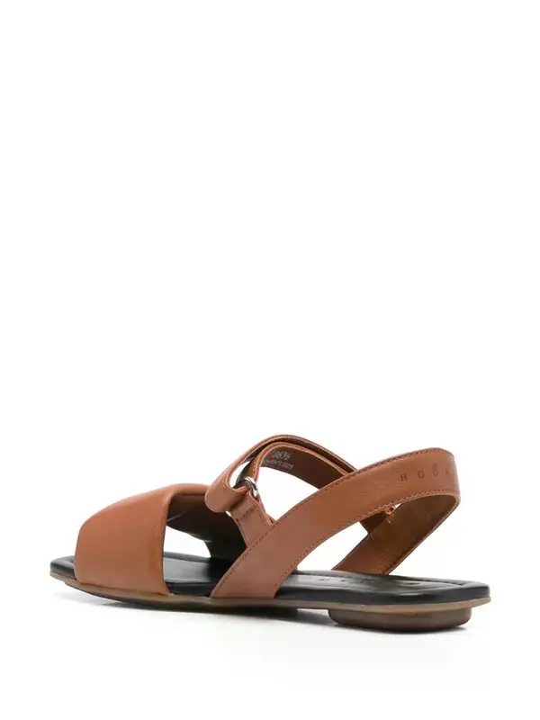 Hogan Leather Flats - Brown