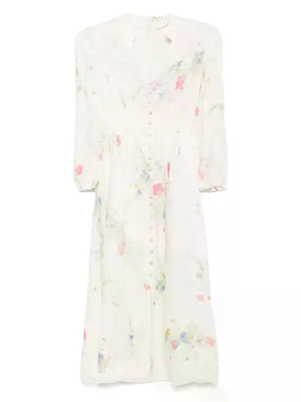 Zimmermann Lucky Floral Lace Maxi Dress