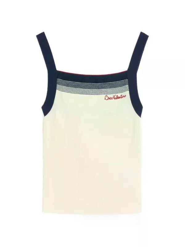 Valentino Garavani Embroidered Virgin Wool Top - Neutrals
