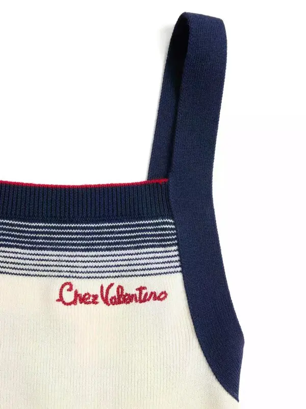 Valentino Garavani Embroidered Virgin Wool Top