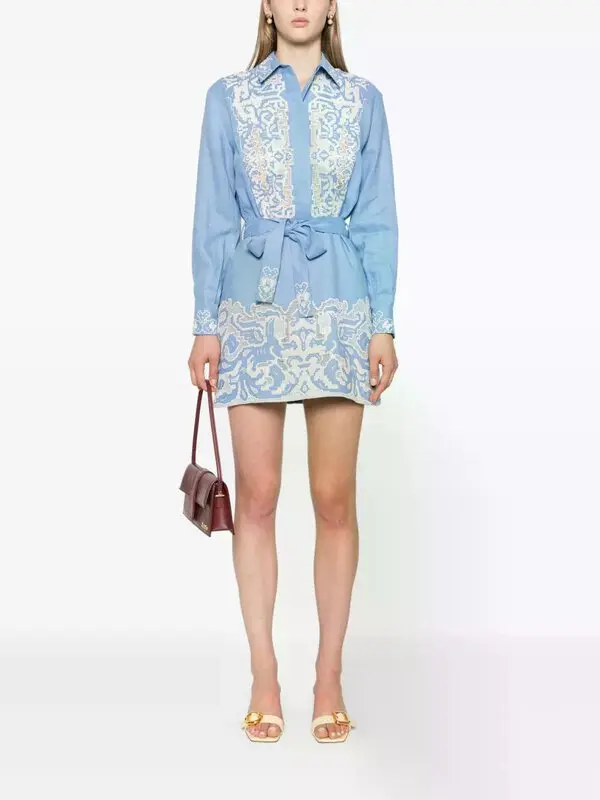 ALEMAIS Arion Linen Mini Dress