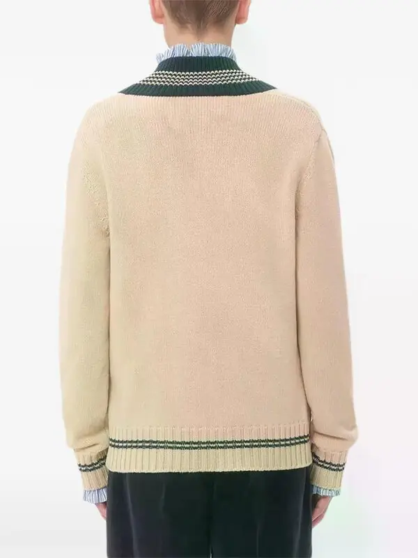 Valentino Garavani Le Chien De La Maison Jacquard Wool Sweater