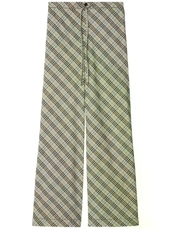 Burberry Vintage Check Cotton Trousers - Neutrals