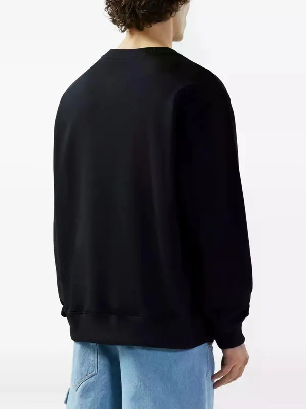 Gcds Sweatshirt With Logo Print - Black