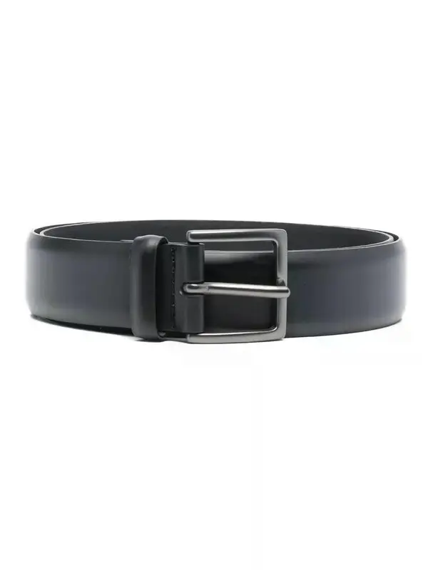 Orciani Buckle-fastening Leather Belt - Black