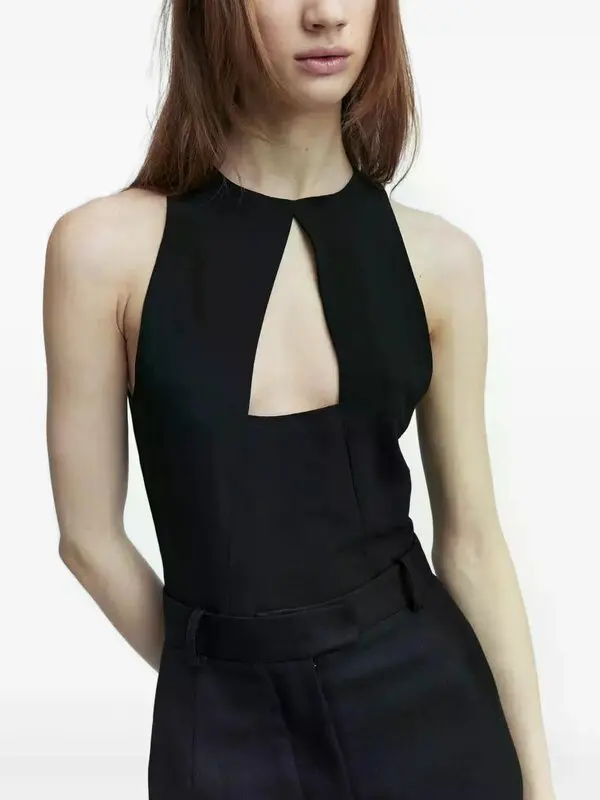 16Arlington Crepe Cut-out Top
