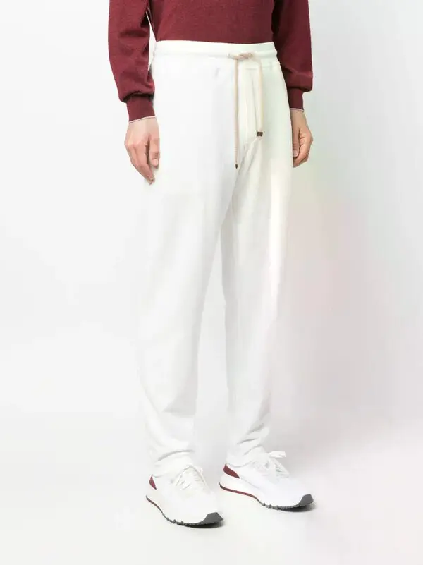 Brunello Cucinelli Tapered Cotton Drawstring Trousers