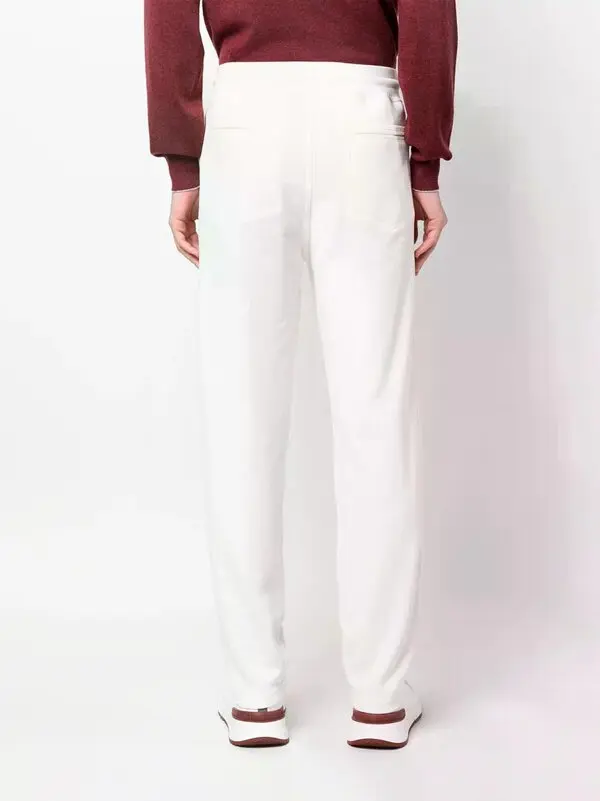 Brunello Cucinelli Tapered Cotton Drawstring Trousers