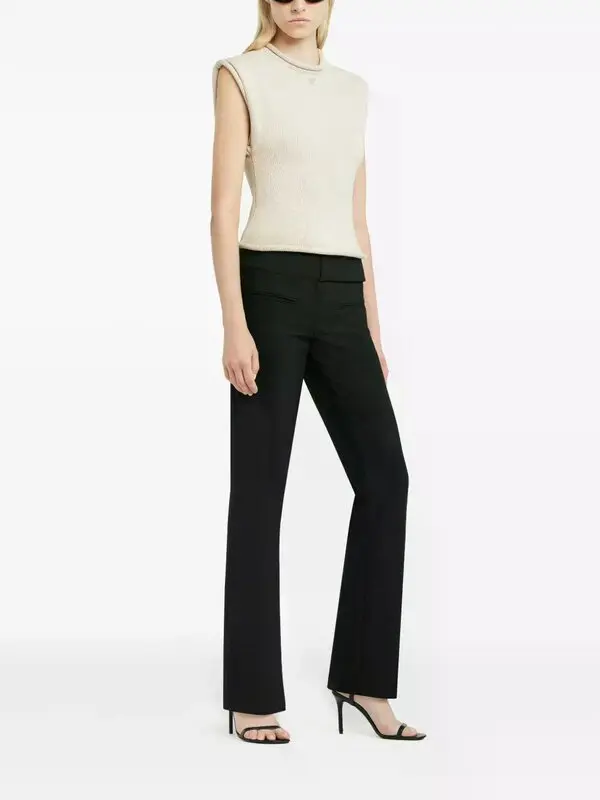 COURREGES Knitted Top With Logo Plaque