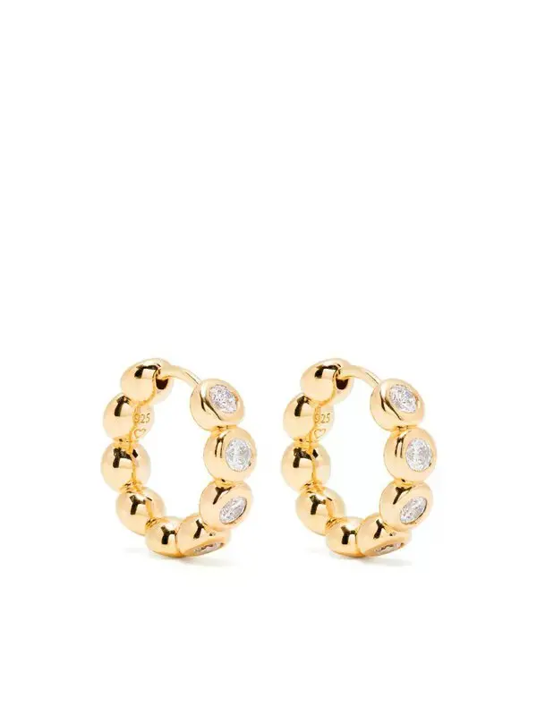 MISSOMA Tennis Small Hoop Earrings - Gold