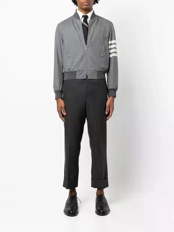 Thom Browne Stripe-detail Bomber Jacket