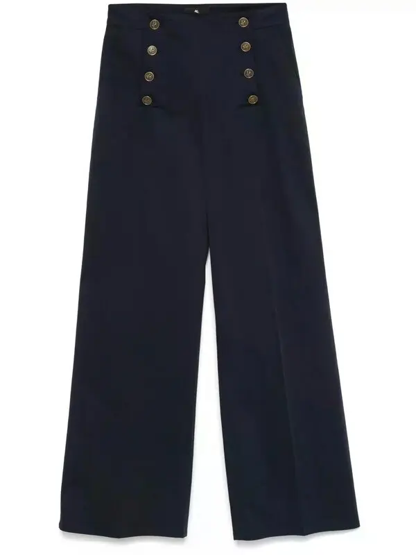 Etro Pegaso Buttons Trousers - Blue