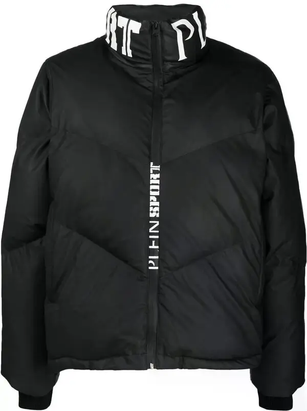 PLEIN SPORT Logo-print Puffer Jacket